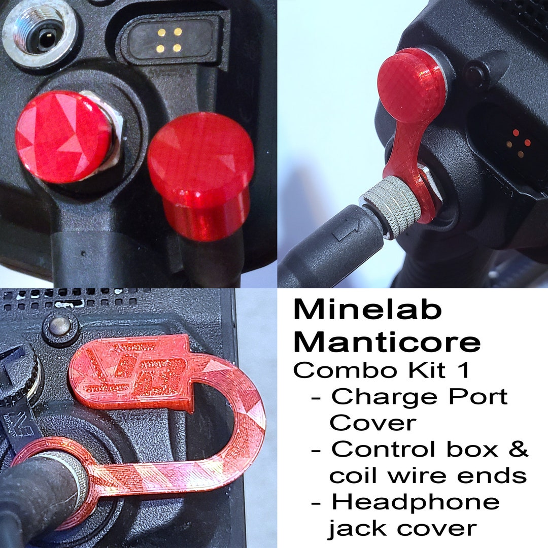 Minelab Manticore Charge Port Cover Control Box Coil Wire Ends ...