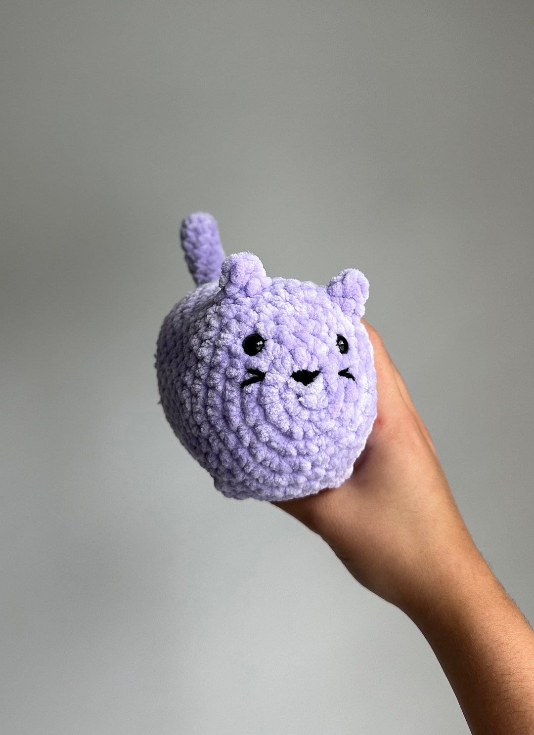 Crochet Chunky Cat Plushie | Crochet Gift for Loved Ones | Cat Lover ...