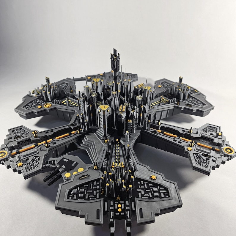 Stargate Atlantis Ancient City Ship | Replica Model 3D Printed | Lantean KIT With Stand - Etsy