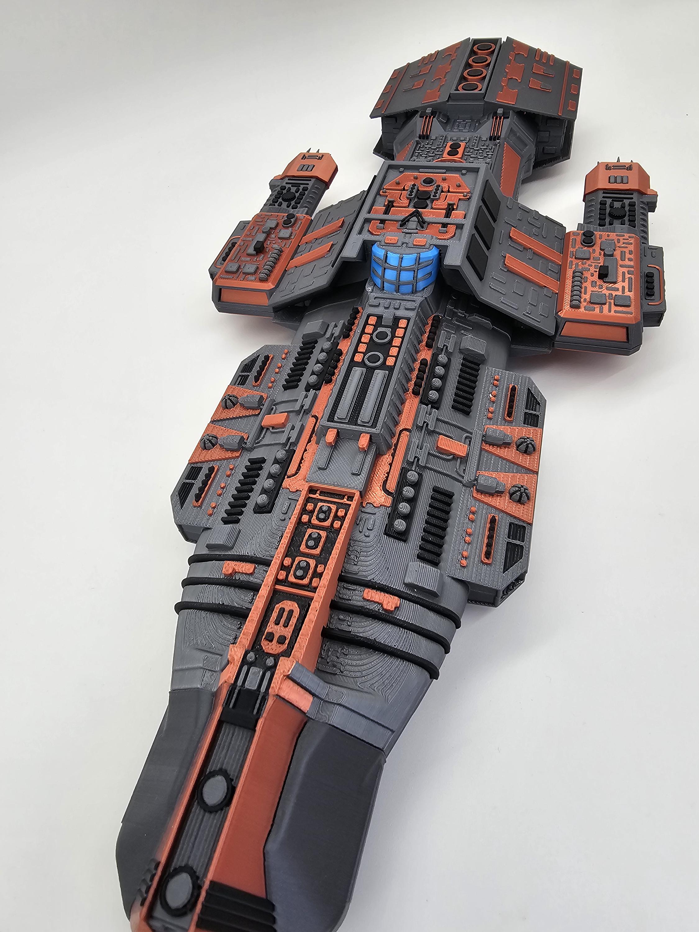 Ancient Cruiser | Ship Replica Model | 3D Printed Lantean Fully Colored ...