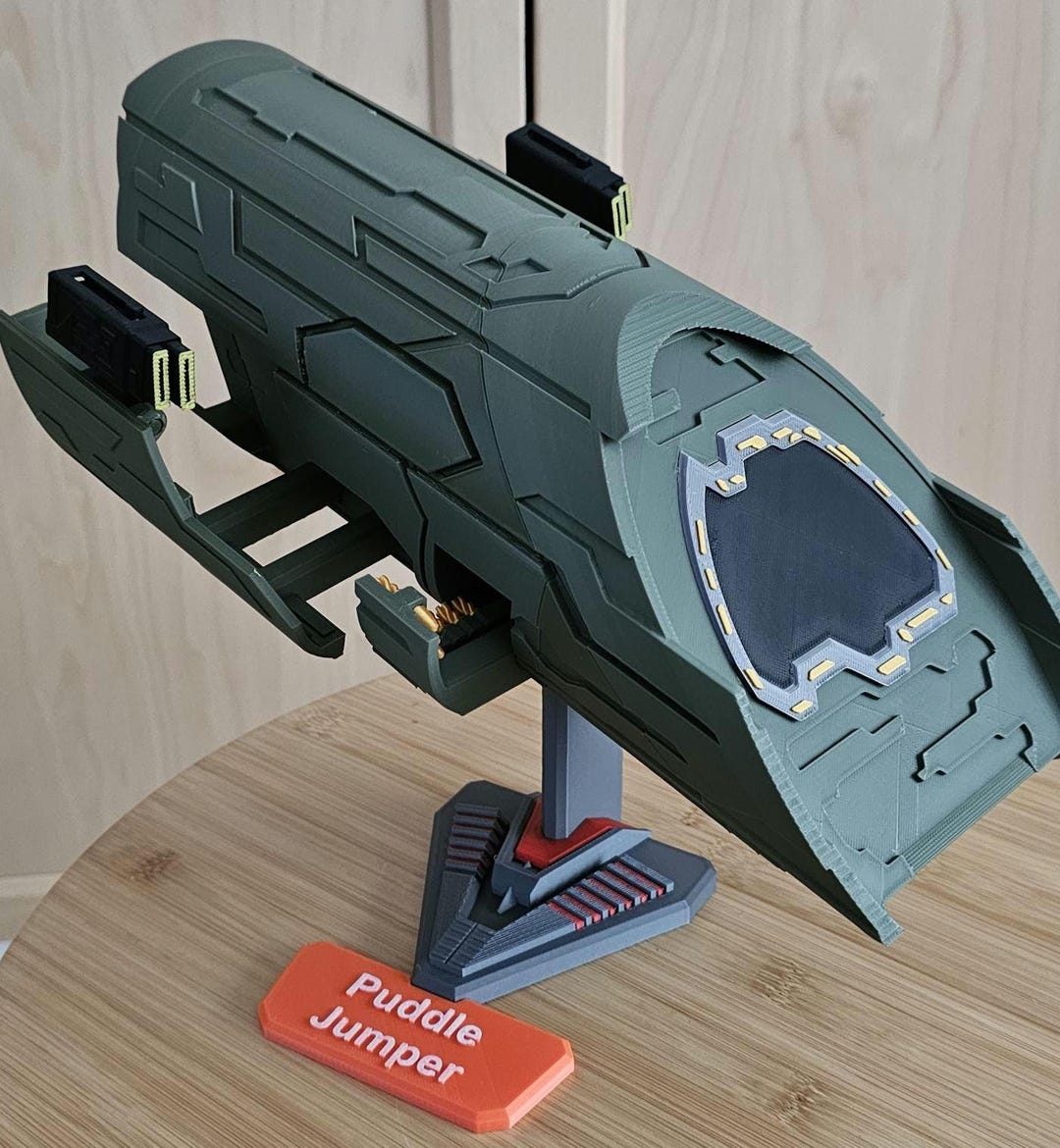 Puddle Jumper Replica Ship Model | Lantean 35cm / 14 Inch Long 3D ...
