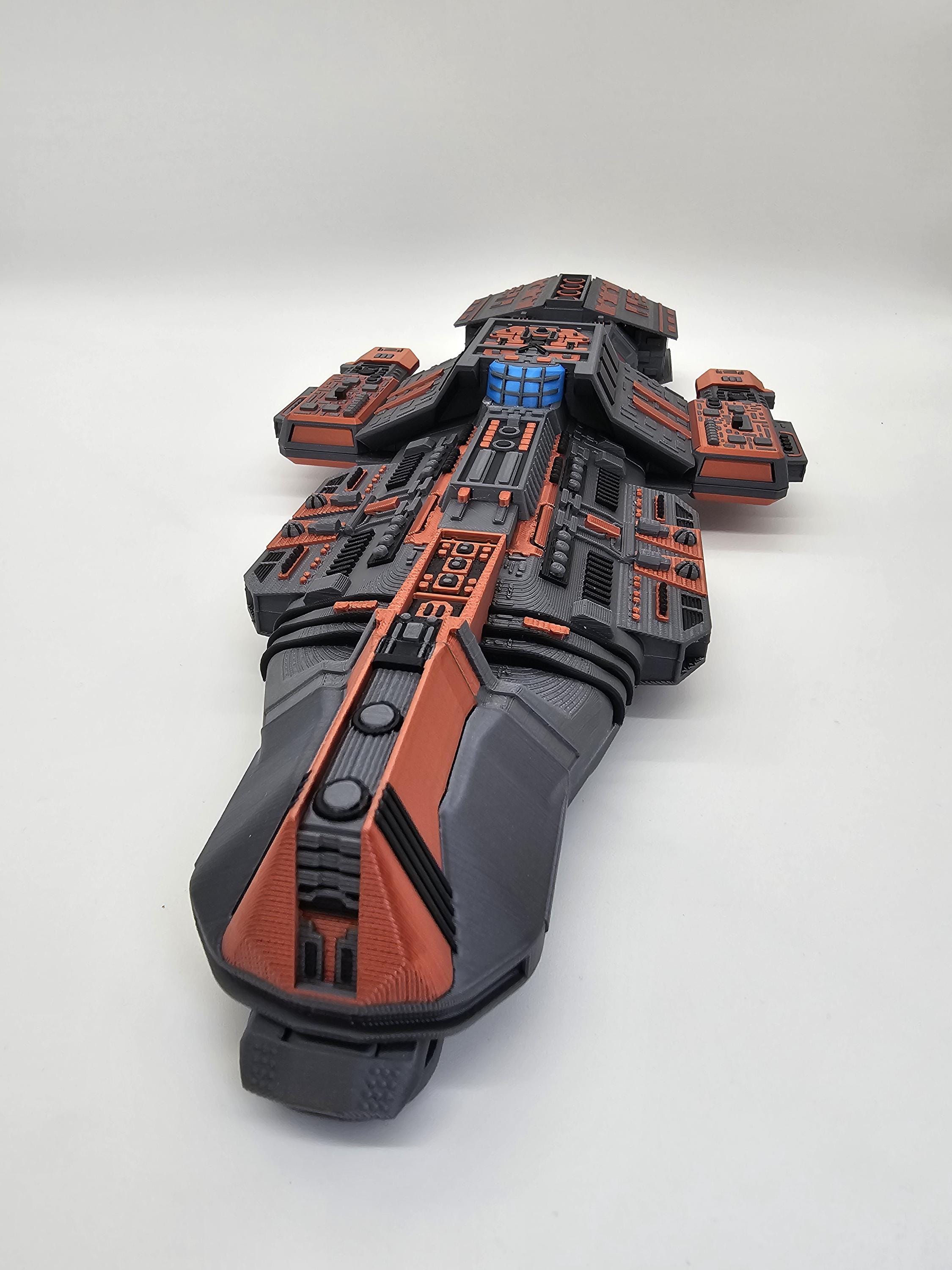 Ancient Cruiser | Ship Replica Model | 3D Printed Lantean Fully Colored ...