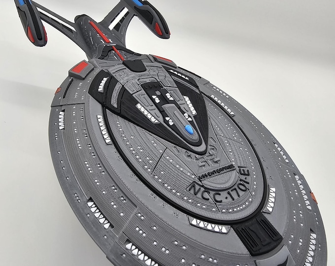 Enterprise E Sovereign Class | NCC-1701-E 3D Printed | Trek 17 Inch - Etsy