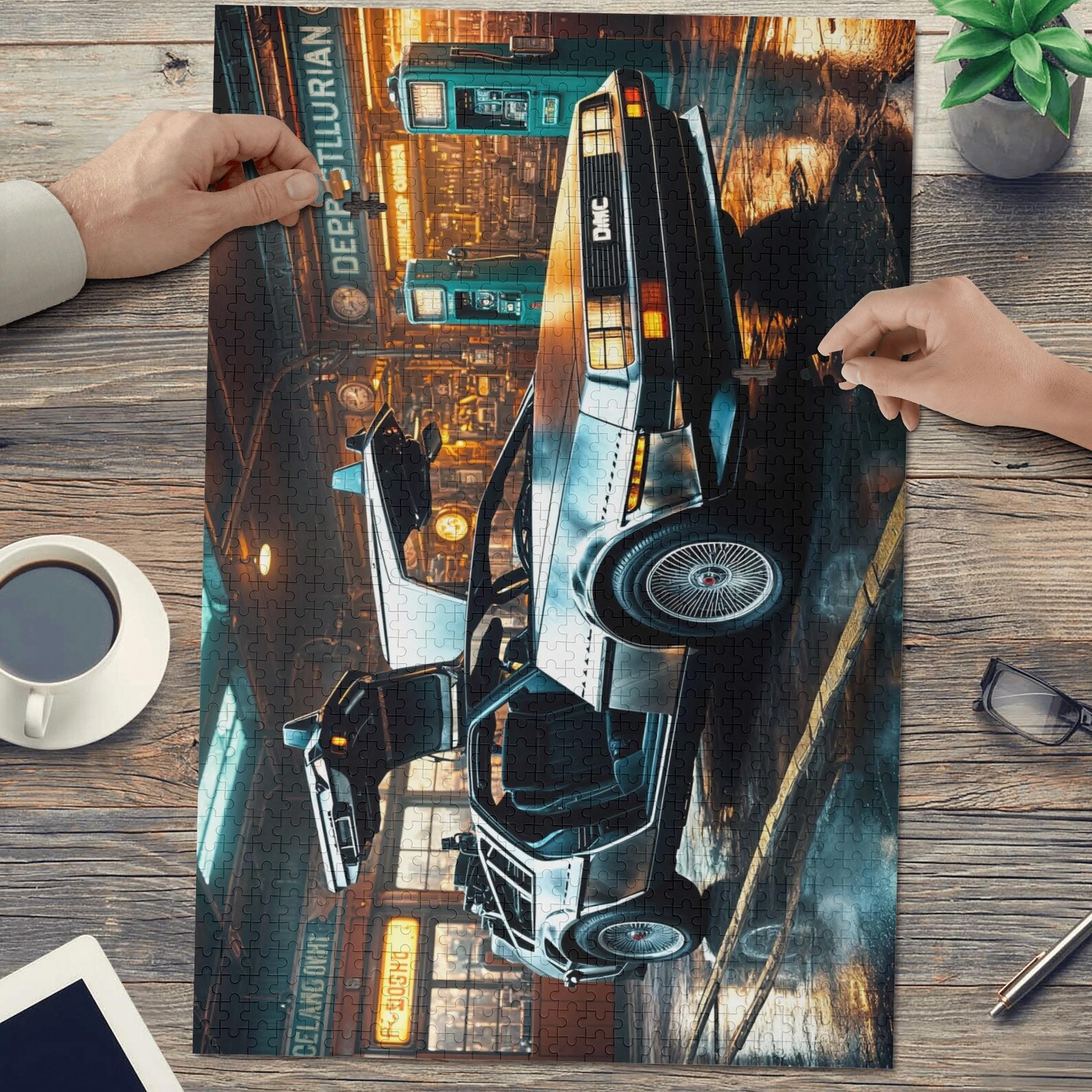 DMC Delorean Wooden Picture Puzzle Jigsaw 1000 Pcs - Etsy