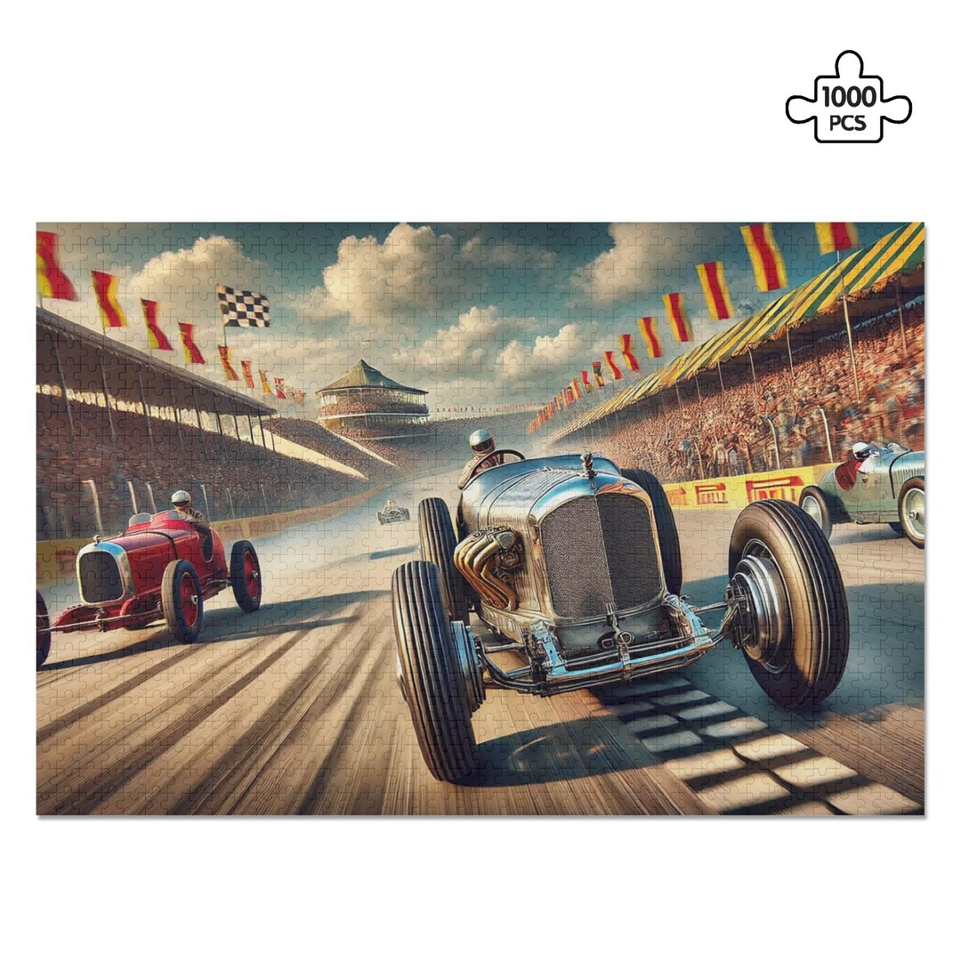 1920s Duesenberg Race Car Wooden Picture Puzzle Jigsaw 1000 Pcs - Etsy