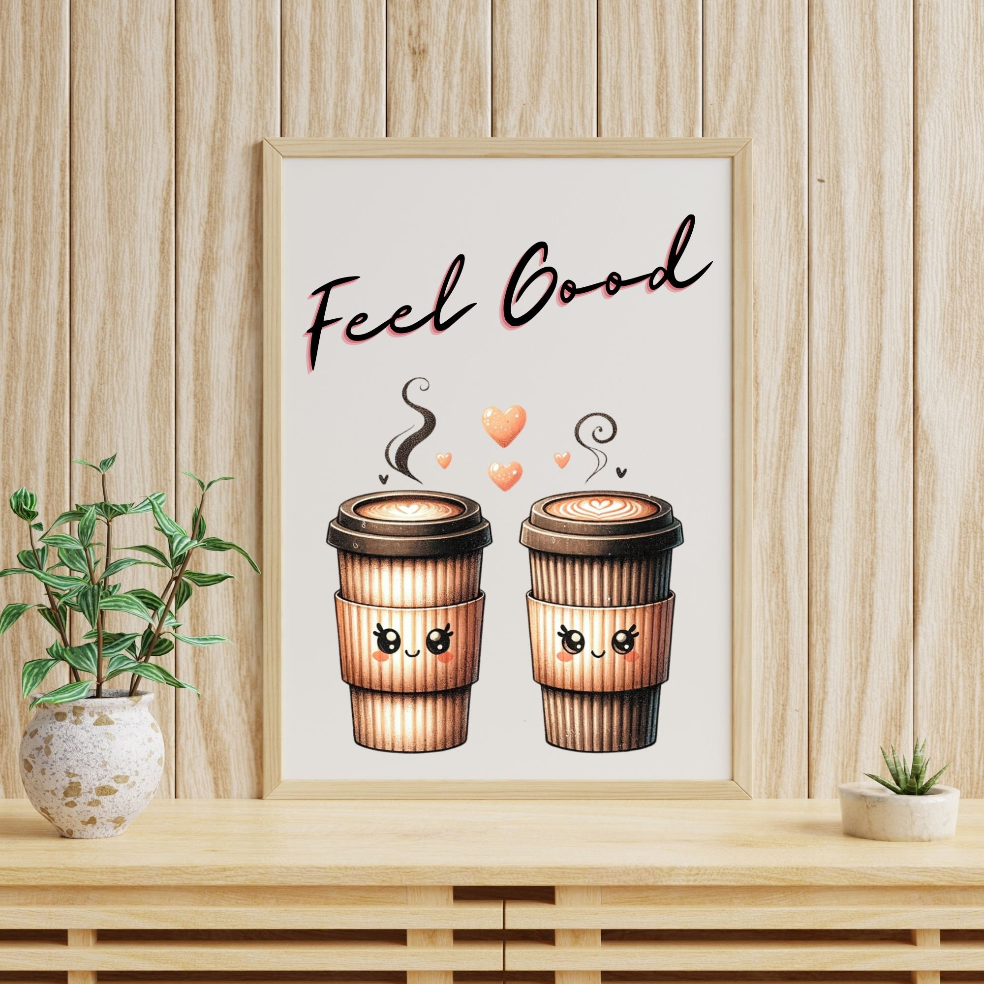 Watercolor Kawaii Coffee Clipart, Cute Coffee Love, Cute Adorable ...