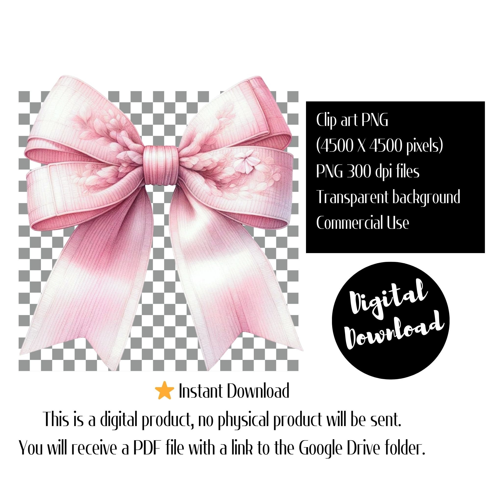Watercolor Pink Bows Clipart, Coquette Pink Bows, Pink Wedding Bow PNG ...