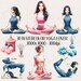 Watercolor Yoga Lover Clipart, Meditation Clip Art, Self Care PNG ...