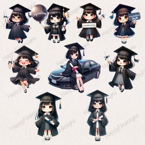Graduation Kids Clipart Set: Preschool & Kindergarten (33 PNG) - Etsy