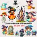 Watercolor Cute Halloween Clipart, Cute Halloween Graphics and Decor ...