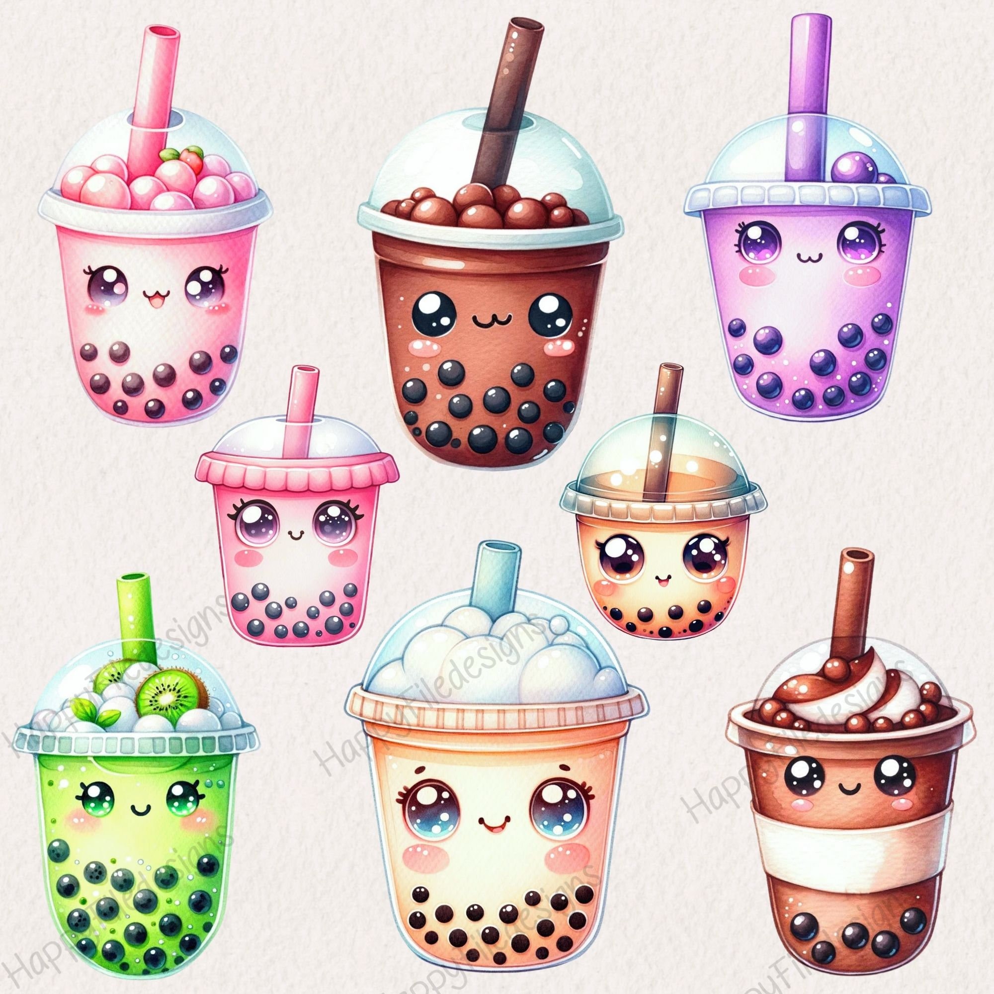 Bubble Tea Kawaii Clipart ,boba Tea Cliparts, Cute Bubble Tea Clip Art ...