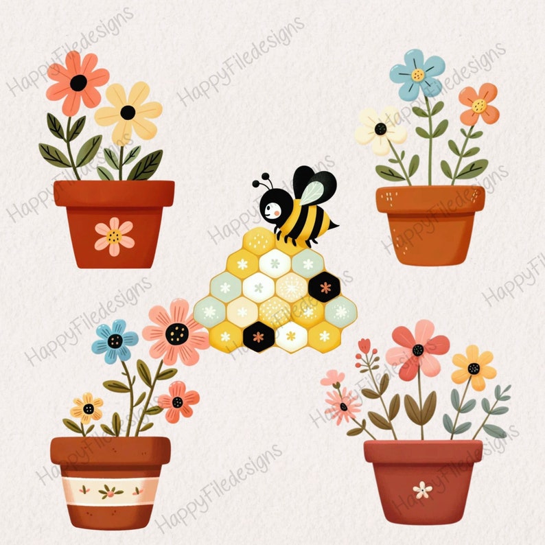 Bee and Bear With Honey Clipart, Bee Bear PNG, Baby Bear Clipart, Honey ...