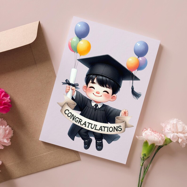 Graduation Boys and Girls Clipart, Graduation Kids Clipart Set ...