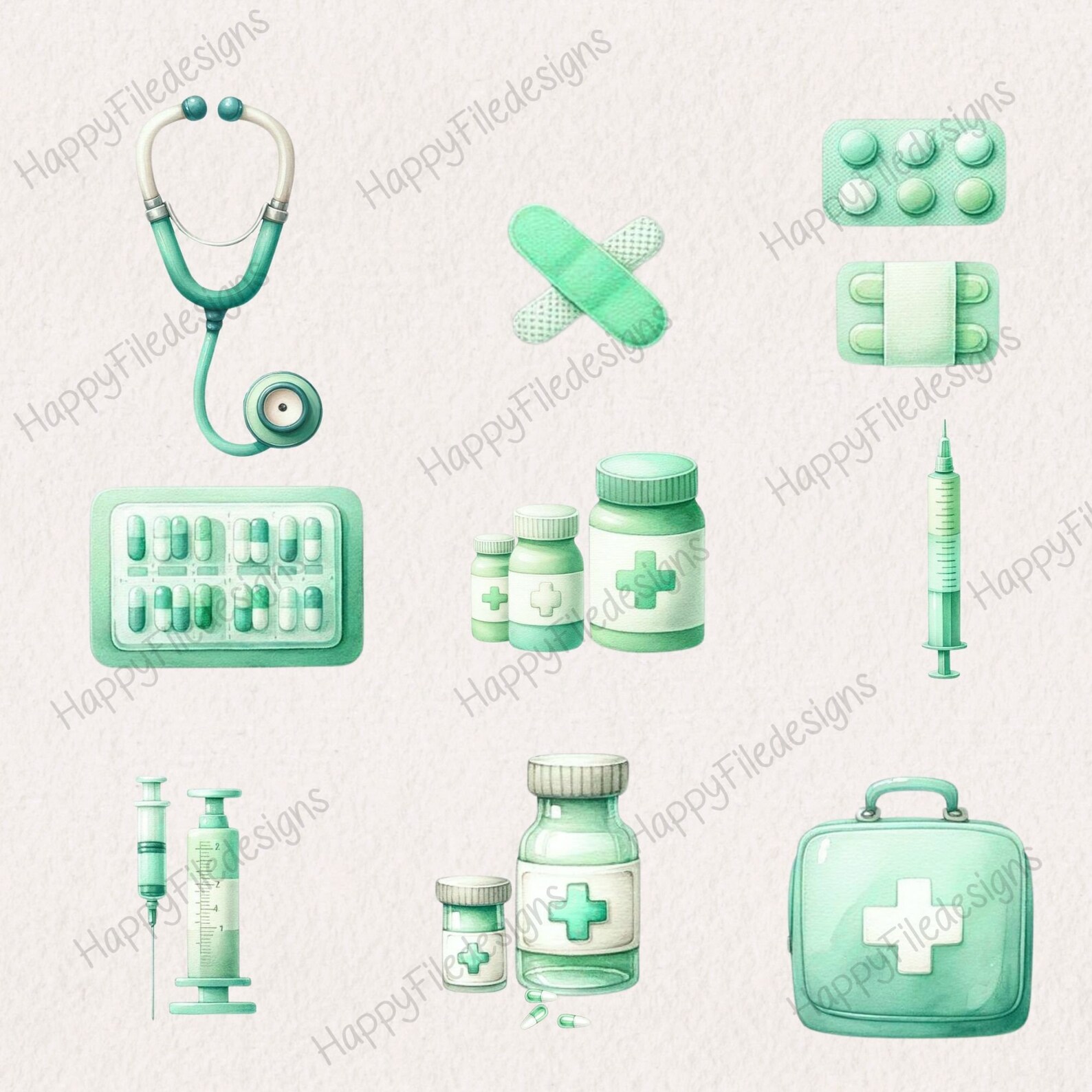 Watercolor Doctor Clipart, Hospital, Medical Nurse Images, Cute Animals ...