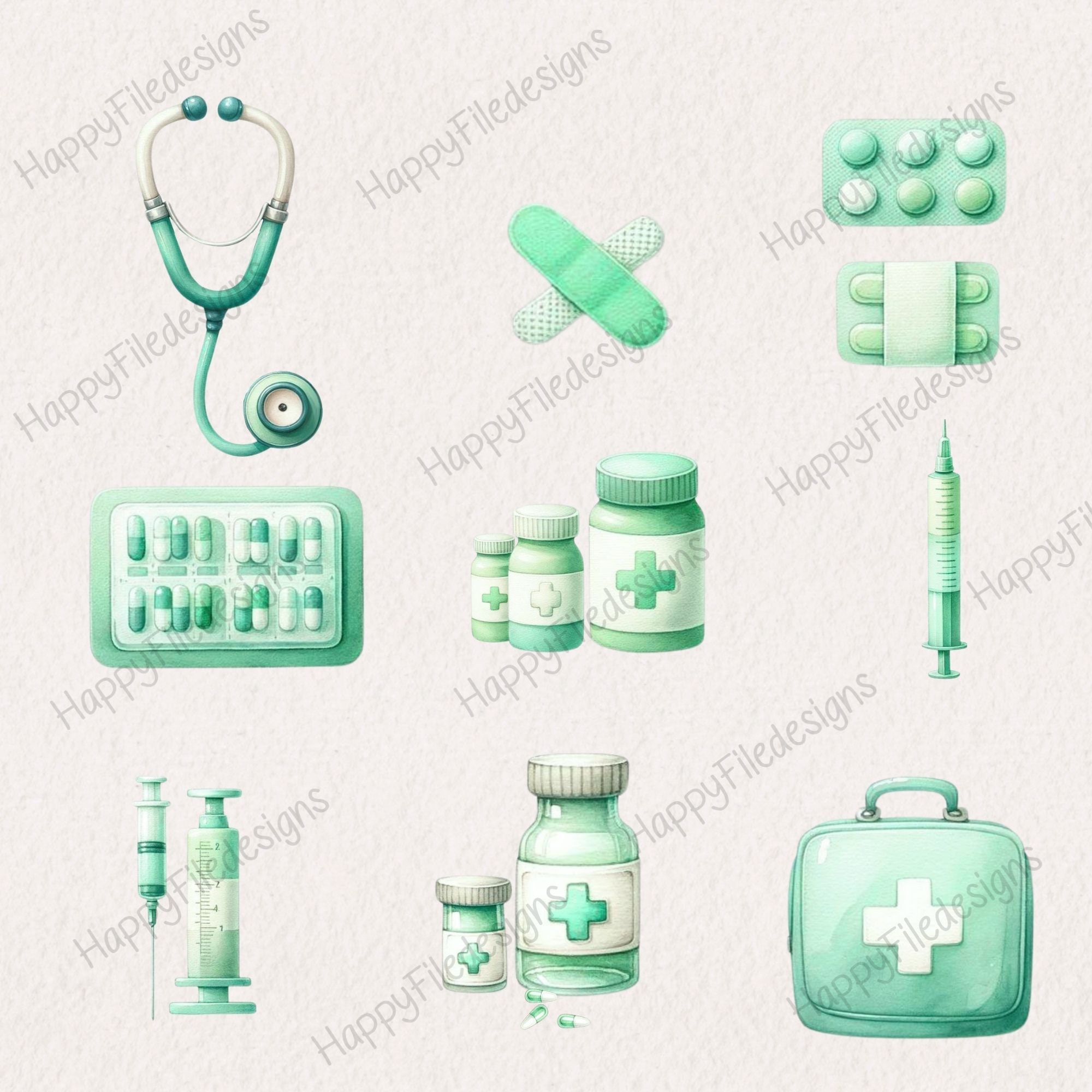 Watercolor Doctor Clipart, Hospital, Medical Nurse Images, Cute Animals ...
