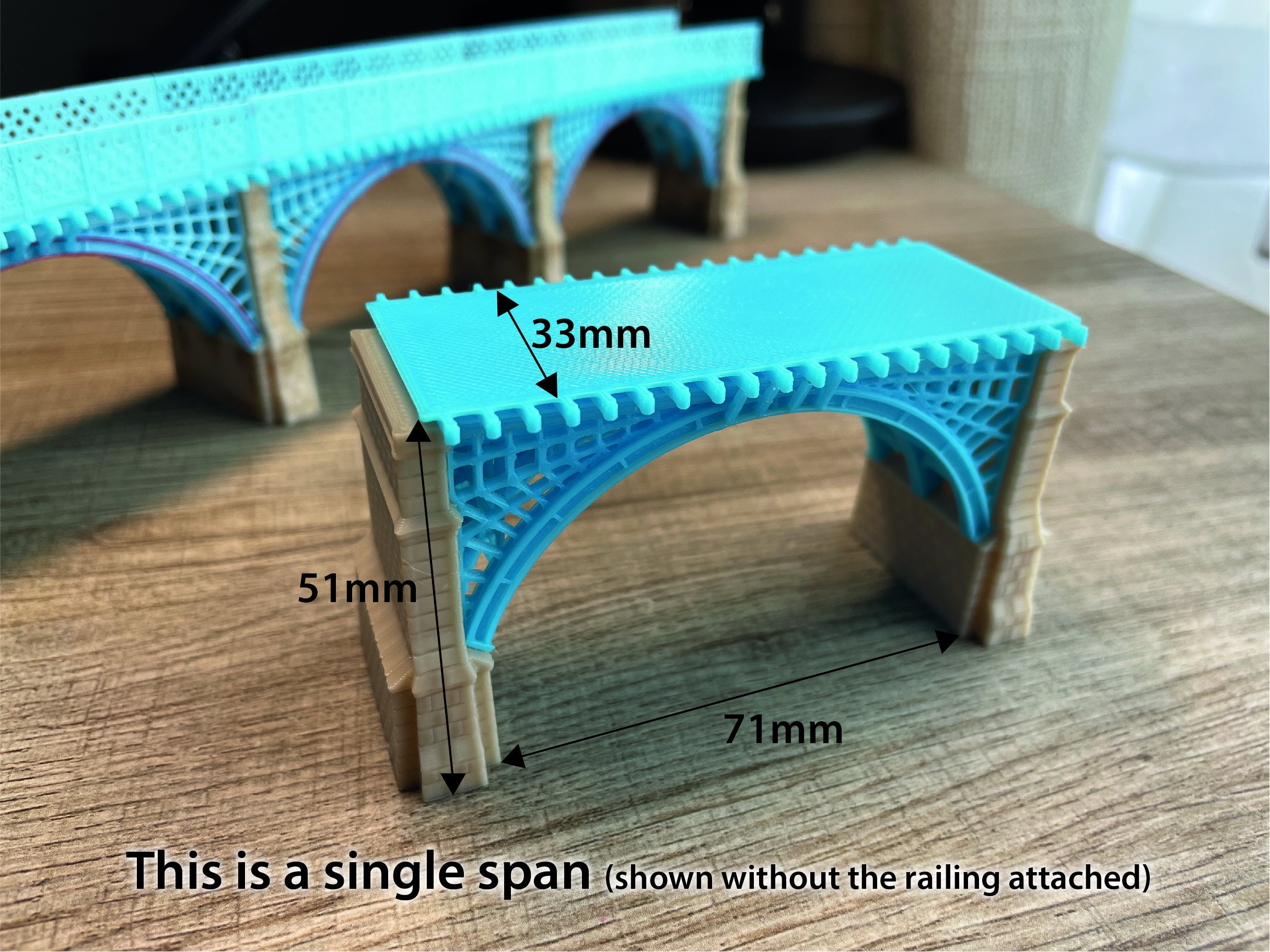 TT:120 Gauge Willington Dene Model Railway Viaduct - Etsy UK
