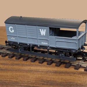TT:120 GWR 20 Ton Goods Brake Van Body to Fit on the 21T Mineral Wagon ...