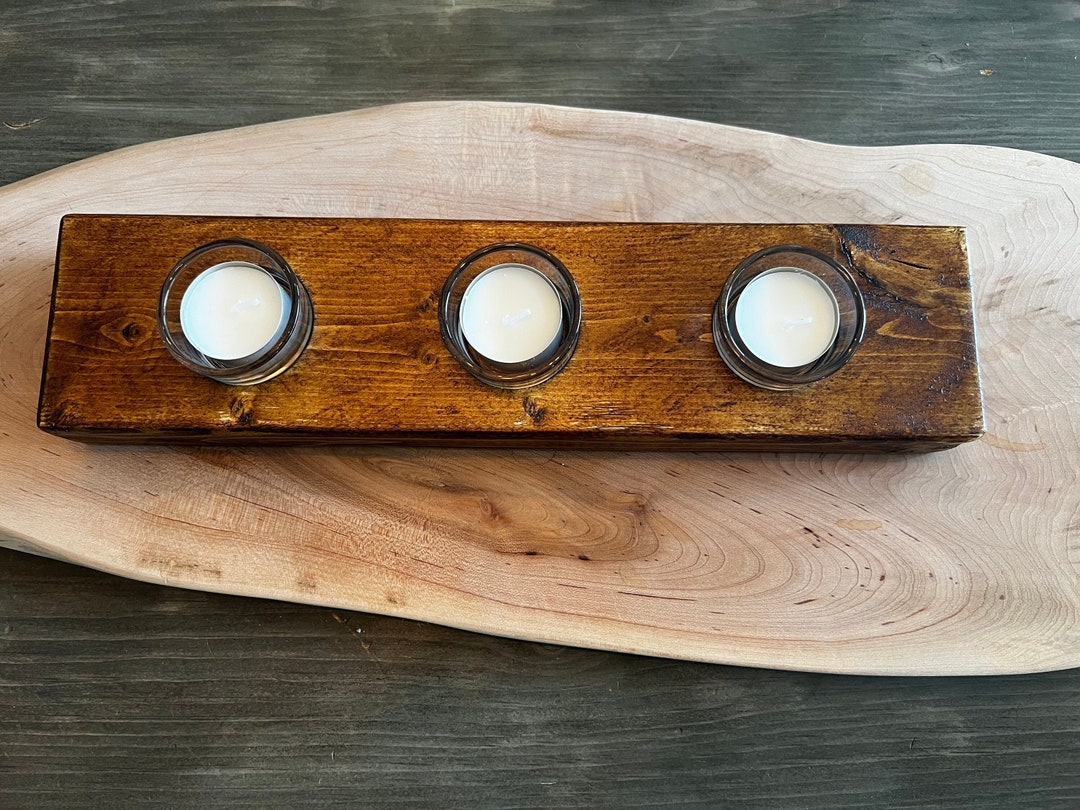 2x4 Rustic Candle Holder, Wooden Candle Holder, Votive Candle Holder ...