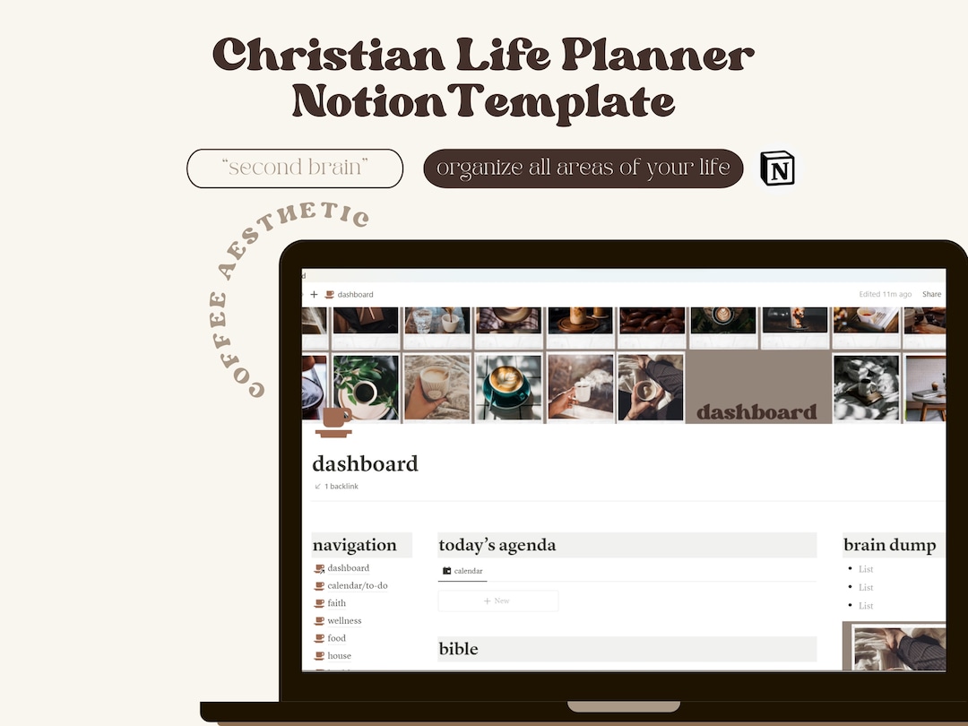 Notion Template Christian Planner, All in One Bible Study Prayer Memory ...