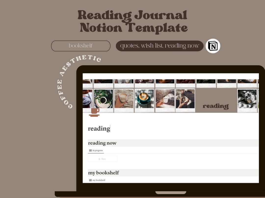 Notion Template Reading Journal, Digital Reading Log, Digital Book Tracker Dashboard, ADHD ...