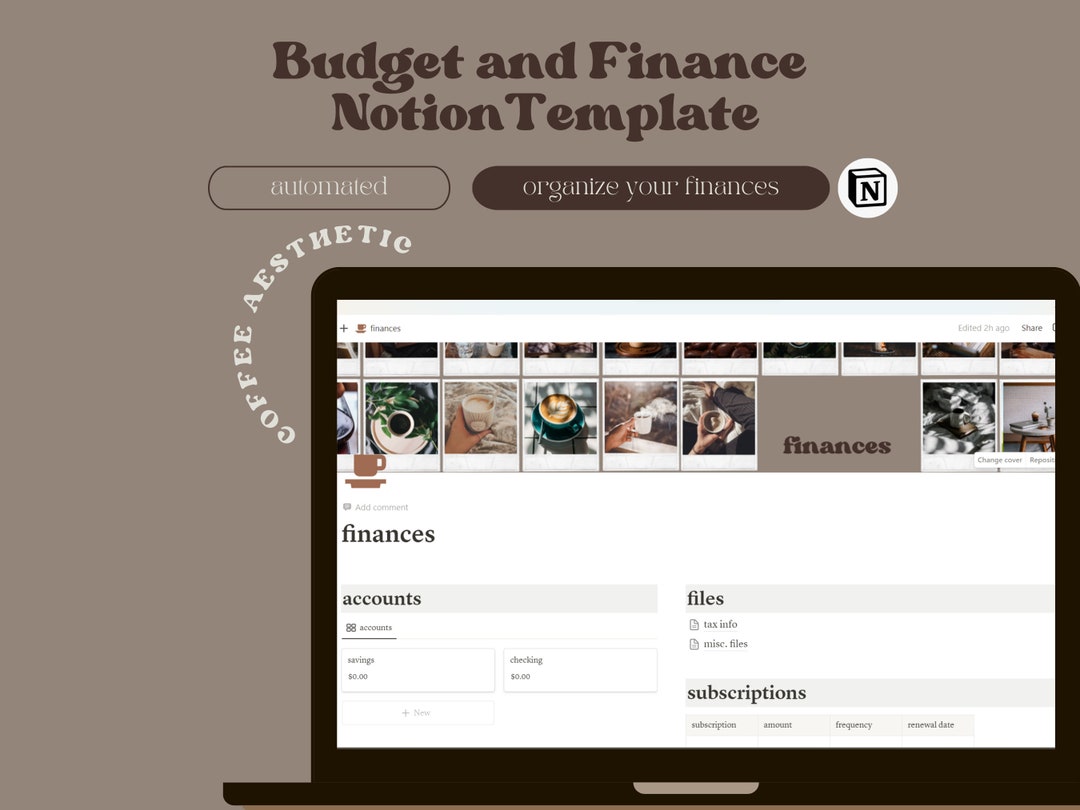 Notion Template Finance Tracker, All in One Notion Personal Budget and ...
