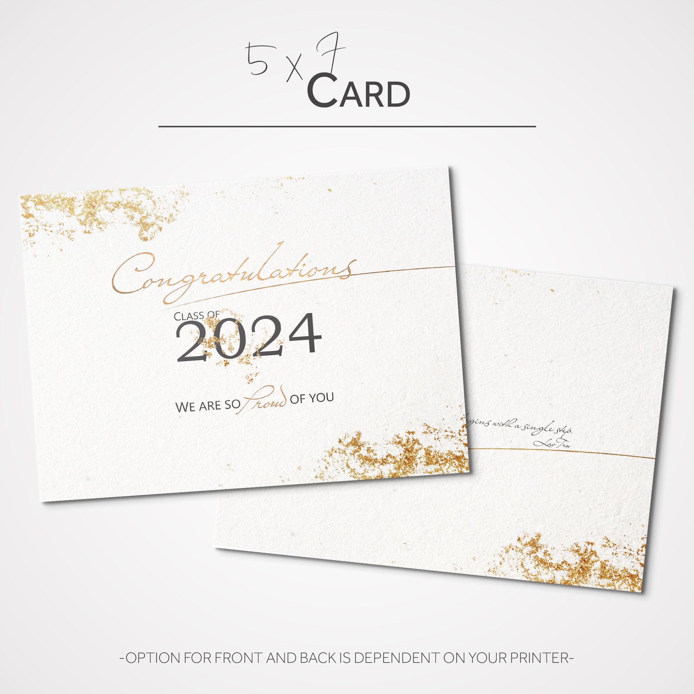 Congratulations Class of 2024 Elegant Gold Sparkle Design E Cards and ...