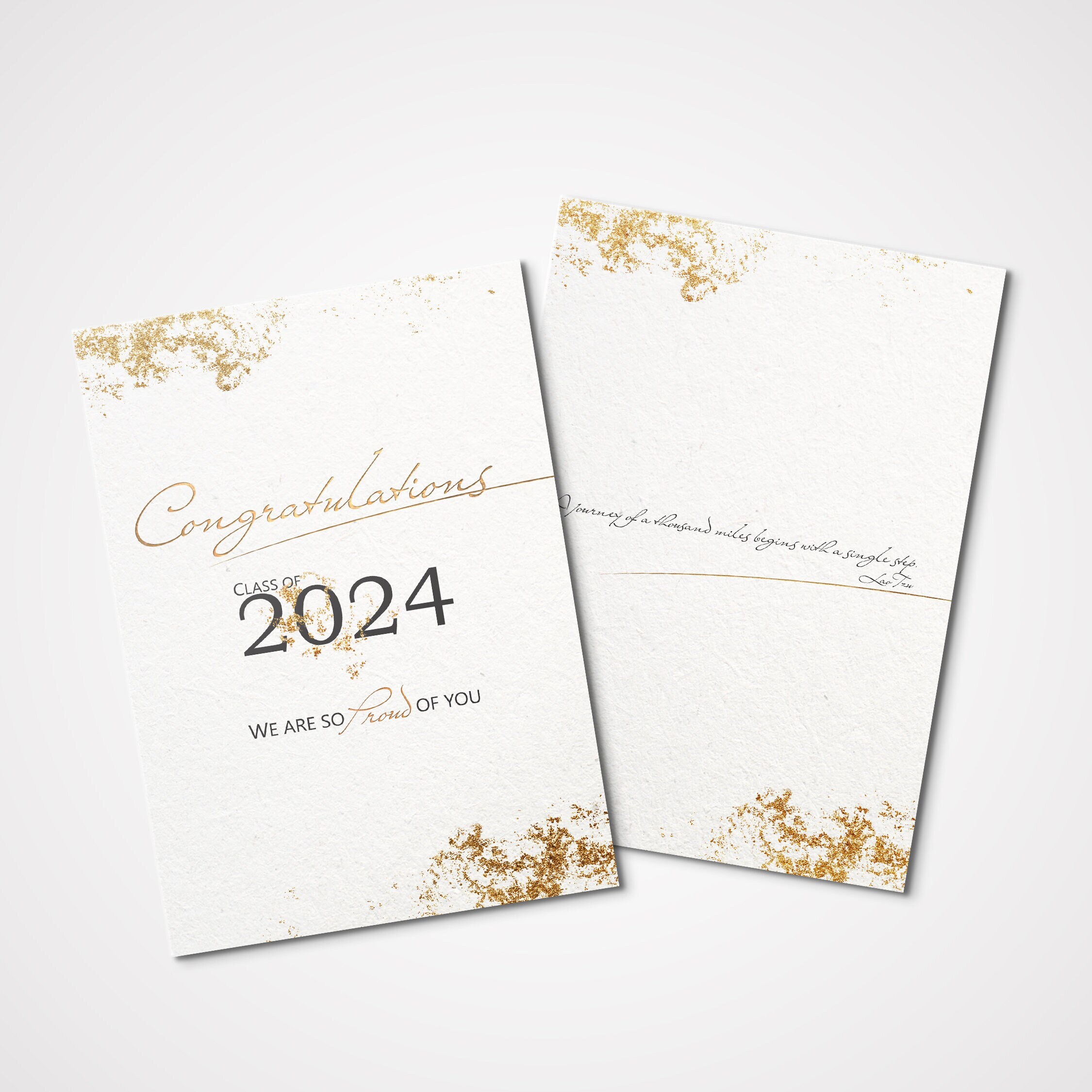 Congratulations Class of 2024 Elegant Gold Sparkle Design E Cards and ...