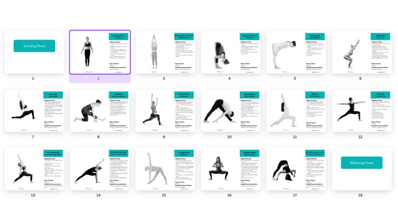 Yoga Pose Guide With Over 60 Yoga Poses With Professionally Written ...