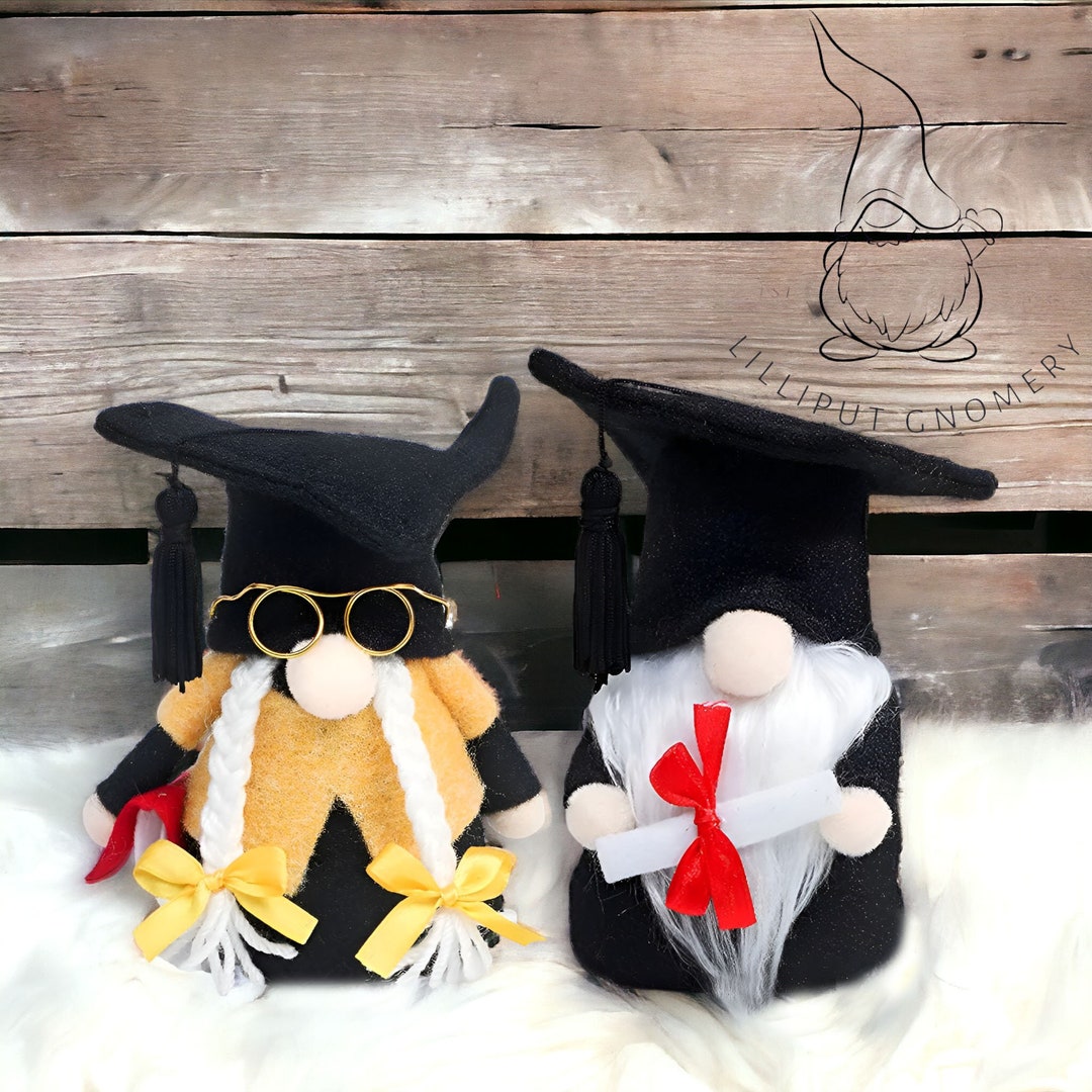 Graduation Day Gnome, Student Gnome, Boy and Girl Graduation Gnome ...