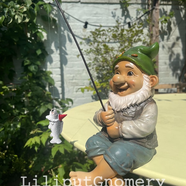 Fishing Gnome - Etsy