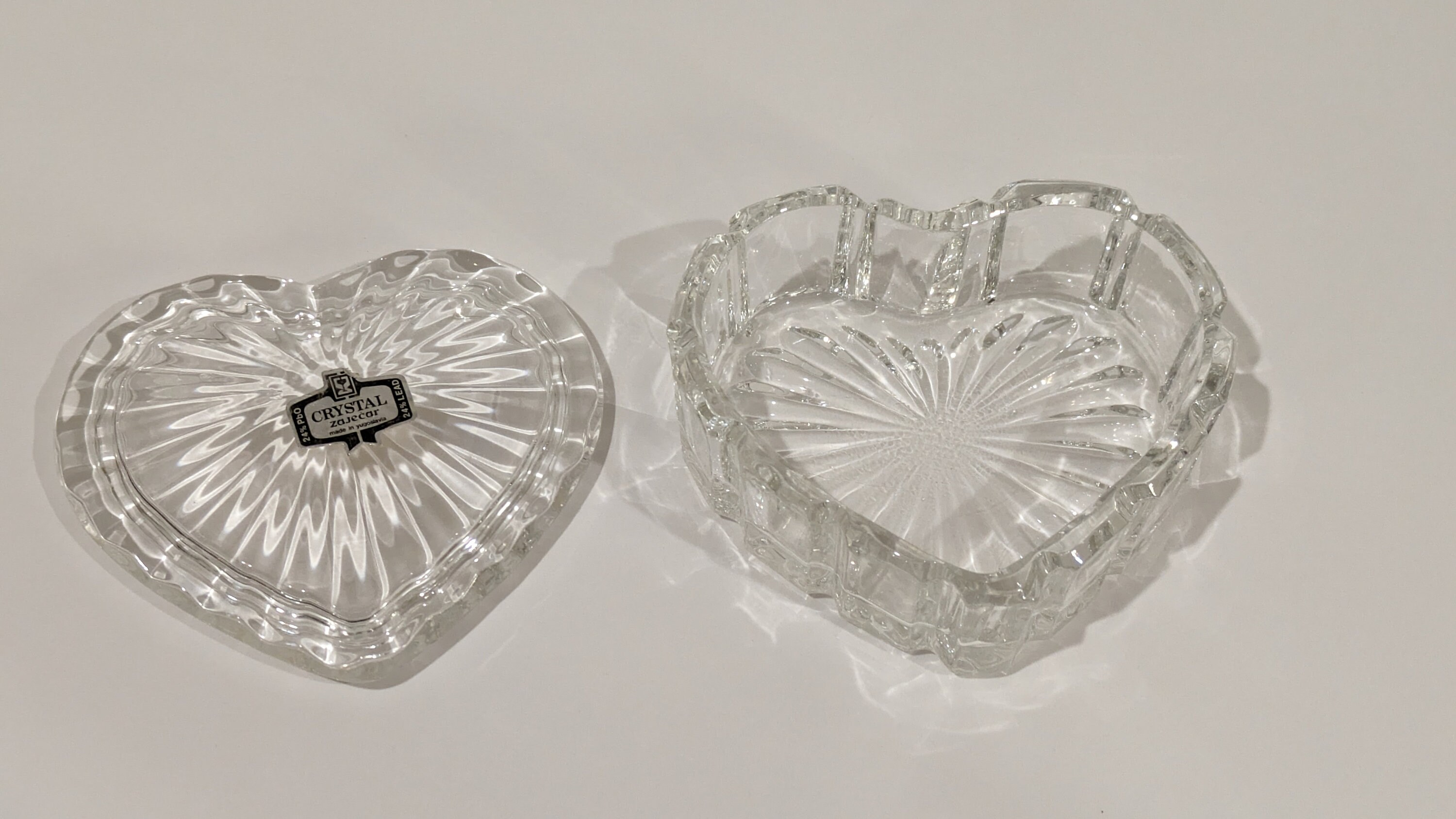 Zajecar Lead Crystal Covered Dish 24% Lead Made in - Etsy