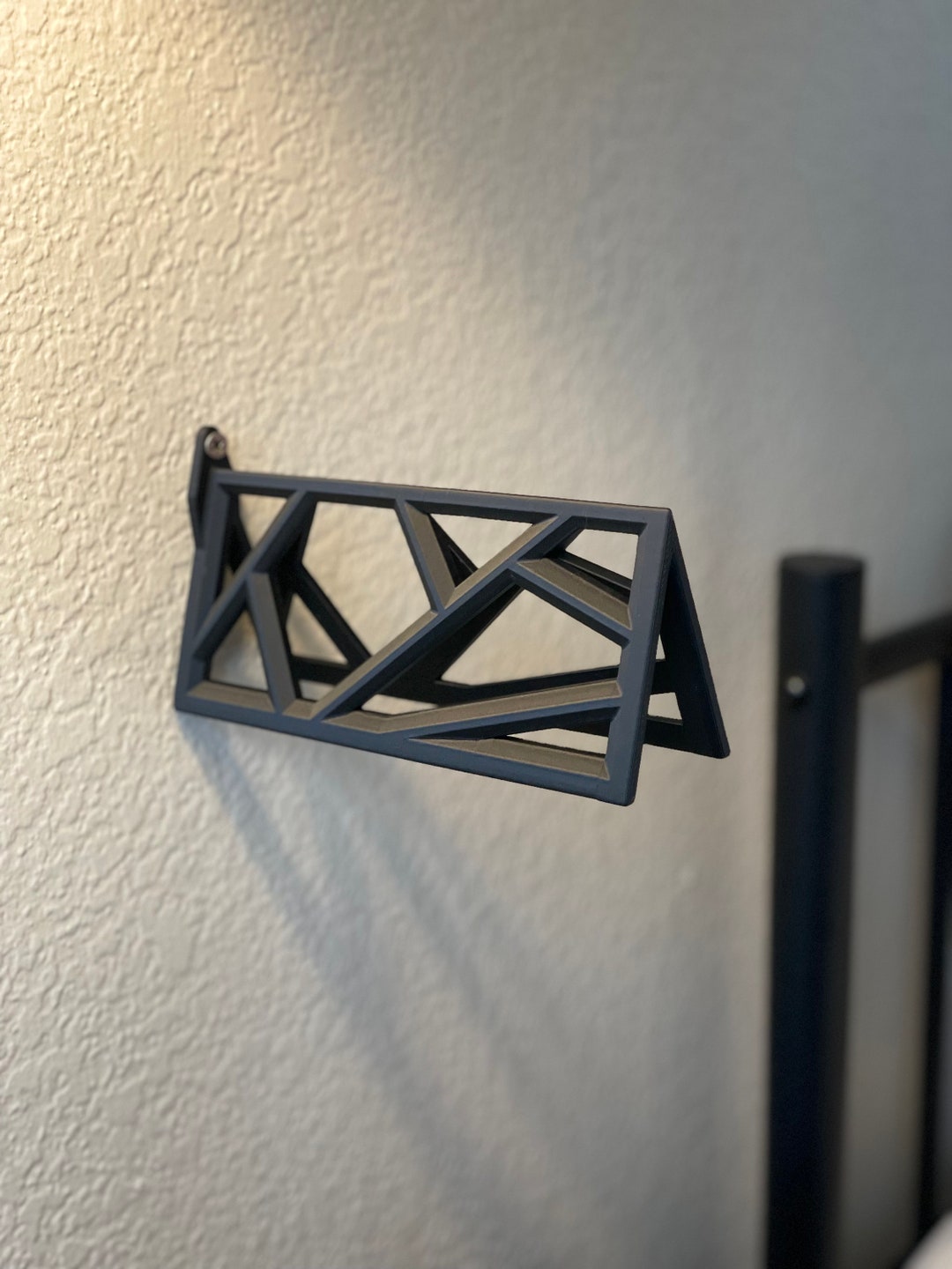 Modern Minimalist Wall-mounted Bedside Book Holder Sleek Space-saving ...