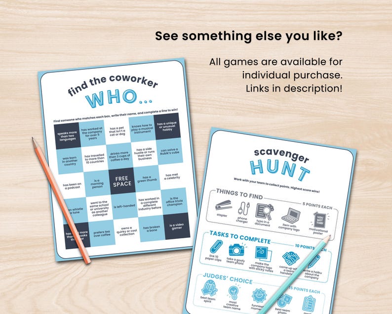 Find Someone Who Printable Coworker Bingo Office Icebreaker Game Human ...