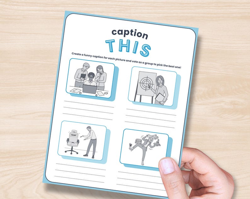 8 Printable Team Building Games Bundle Office Icebreaker Work Party ...