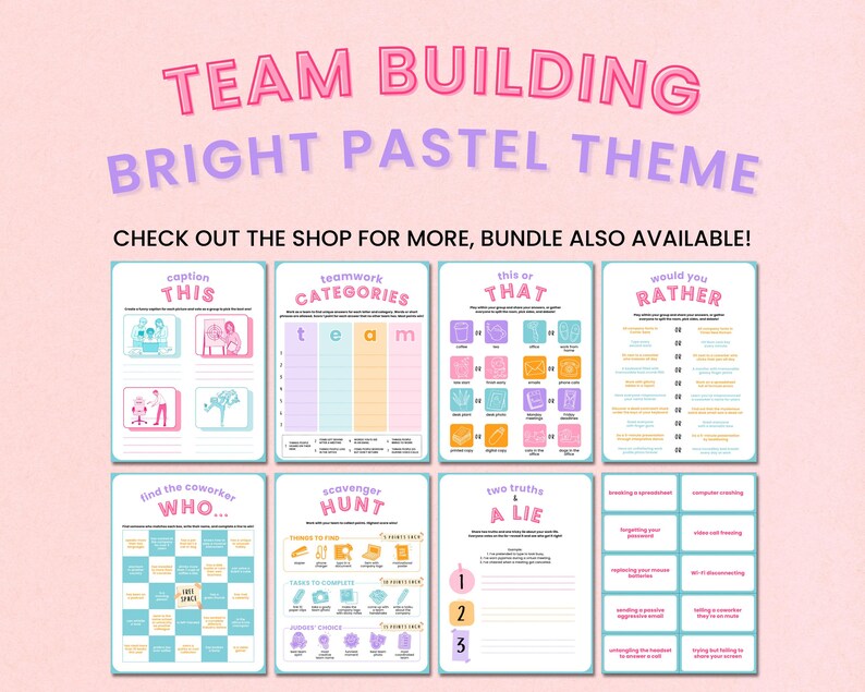 60 Cards Office Charades Work Pictionary, Team Building Games for Work ...