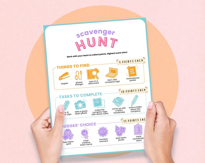 8 Printable Team Building Games Bundle Office Icebreaker Work Party ...