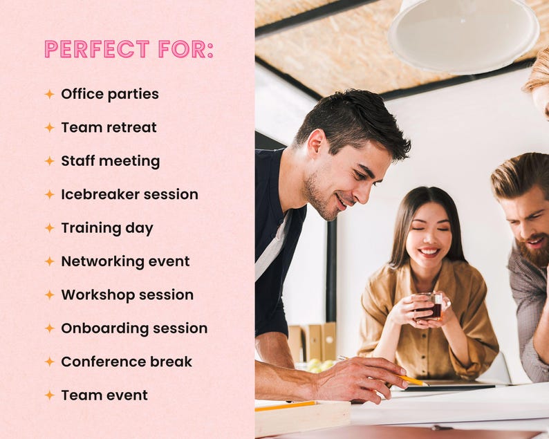 Office Charades Printable Game Team Building Icebreaker Work Party Game ...