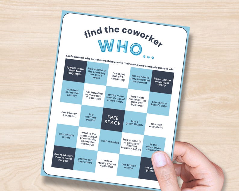 8 Printable Team Building Games Bundle Office Icebreaker Work Party ...