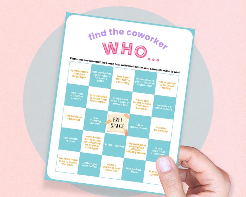 8 Printable Team Building Games Bundle Office Icebreaker Work Party ...