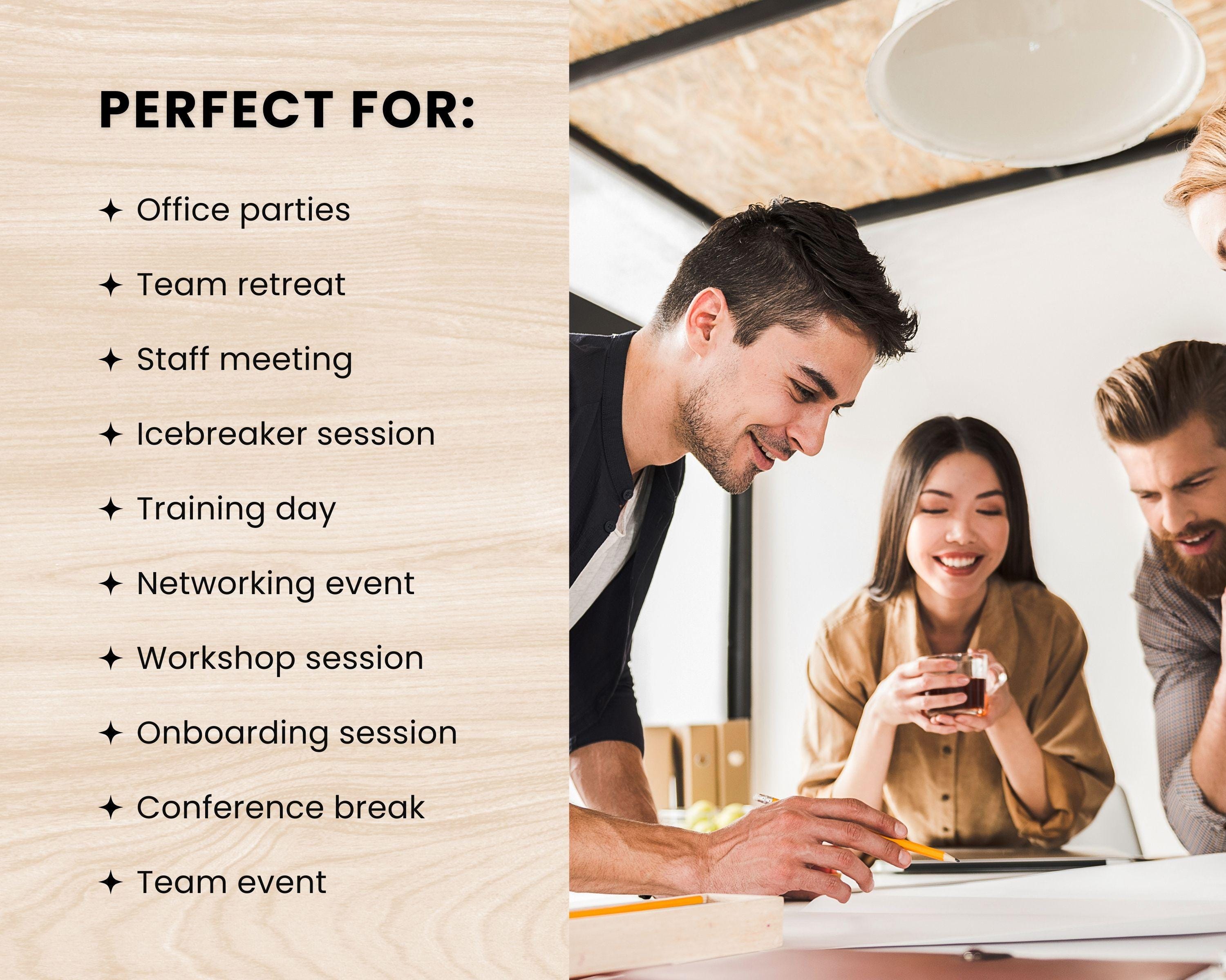 Office Charades Printable Game Team Building Icebreaker Work Party ...