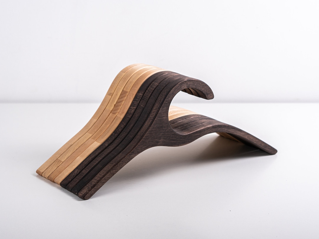 Set of 1, 2, 5, 10, 20 Wood Hangers, Modern Hangers, Hangers for Adult ...