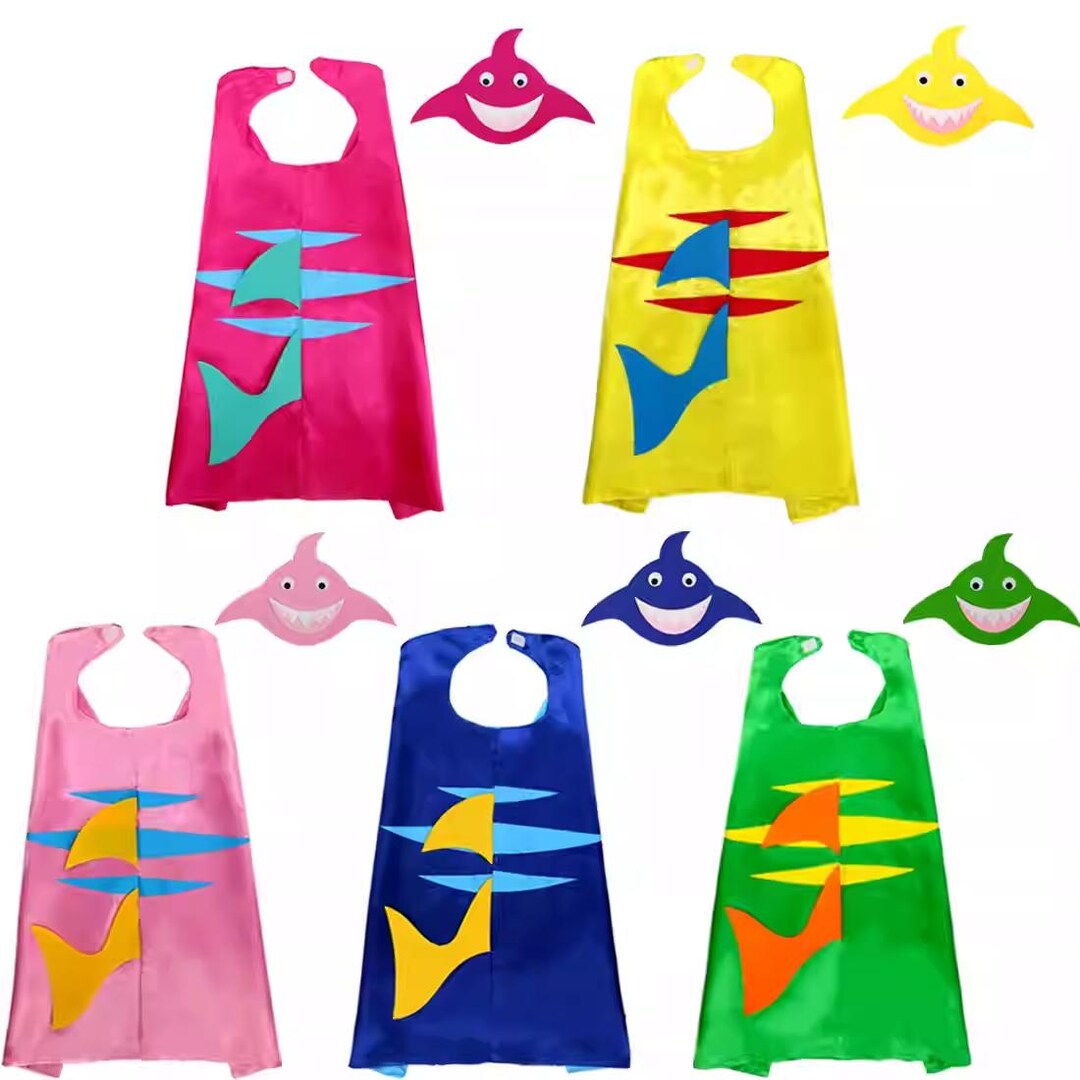 Kids Shark Dress up Costume Set for Ocean Theme Party, Shark Cape and ...