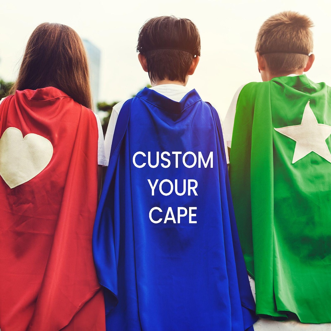 Custom Superhero Cape for Kids and Adults Personalized Family Superhero ...