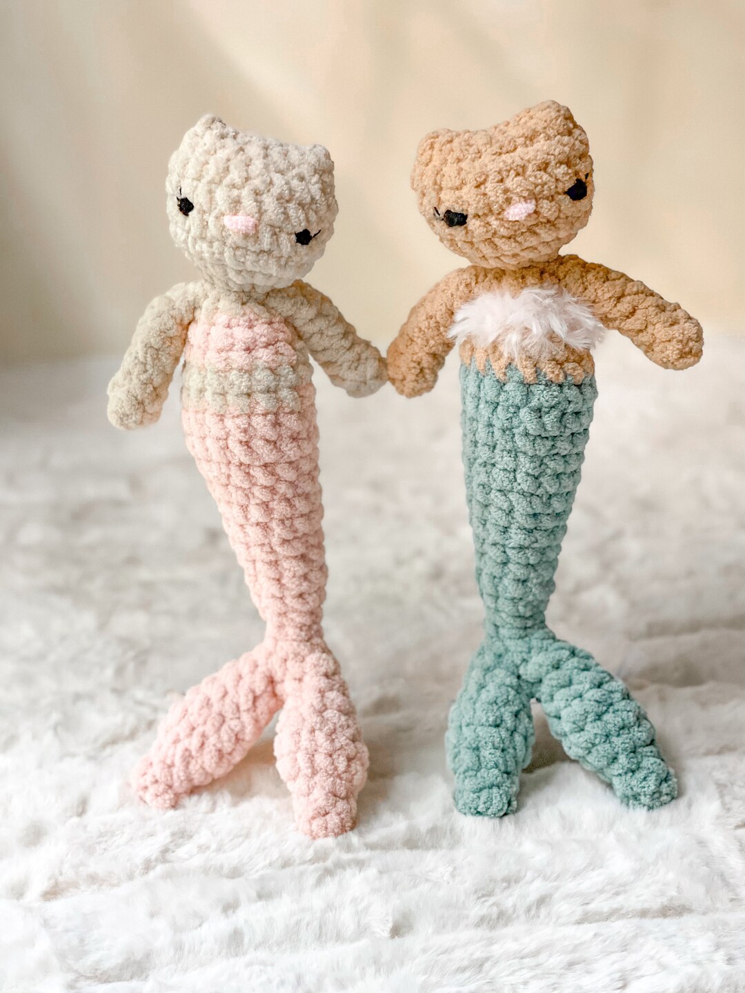 Jolene Mer-kitty Crochet Plushie - Etsy