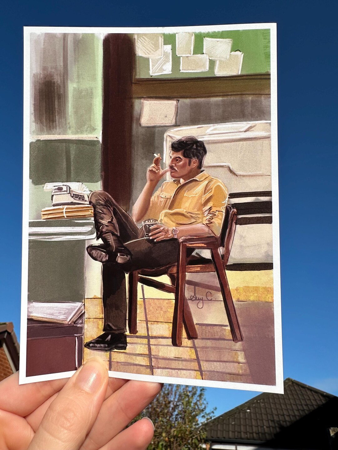 Pedro Pascal ~ Thoughtful Javi Peña - Etsy