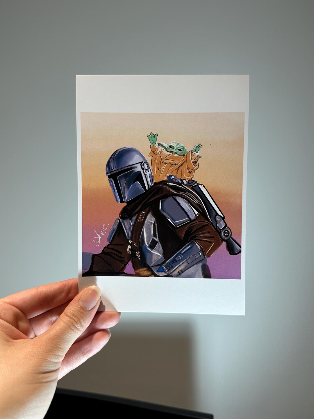 Pedro Pascal ~ Mando and His Boy - Etsy