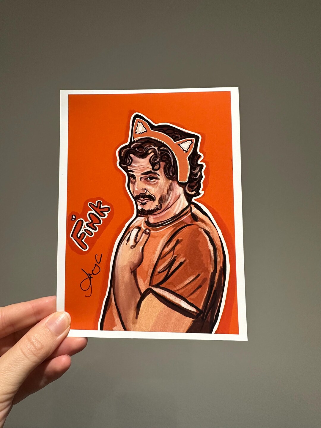 Pedro Pascal Fink Fox - Etsy