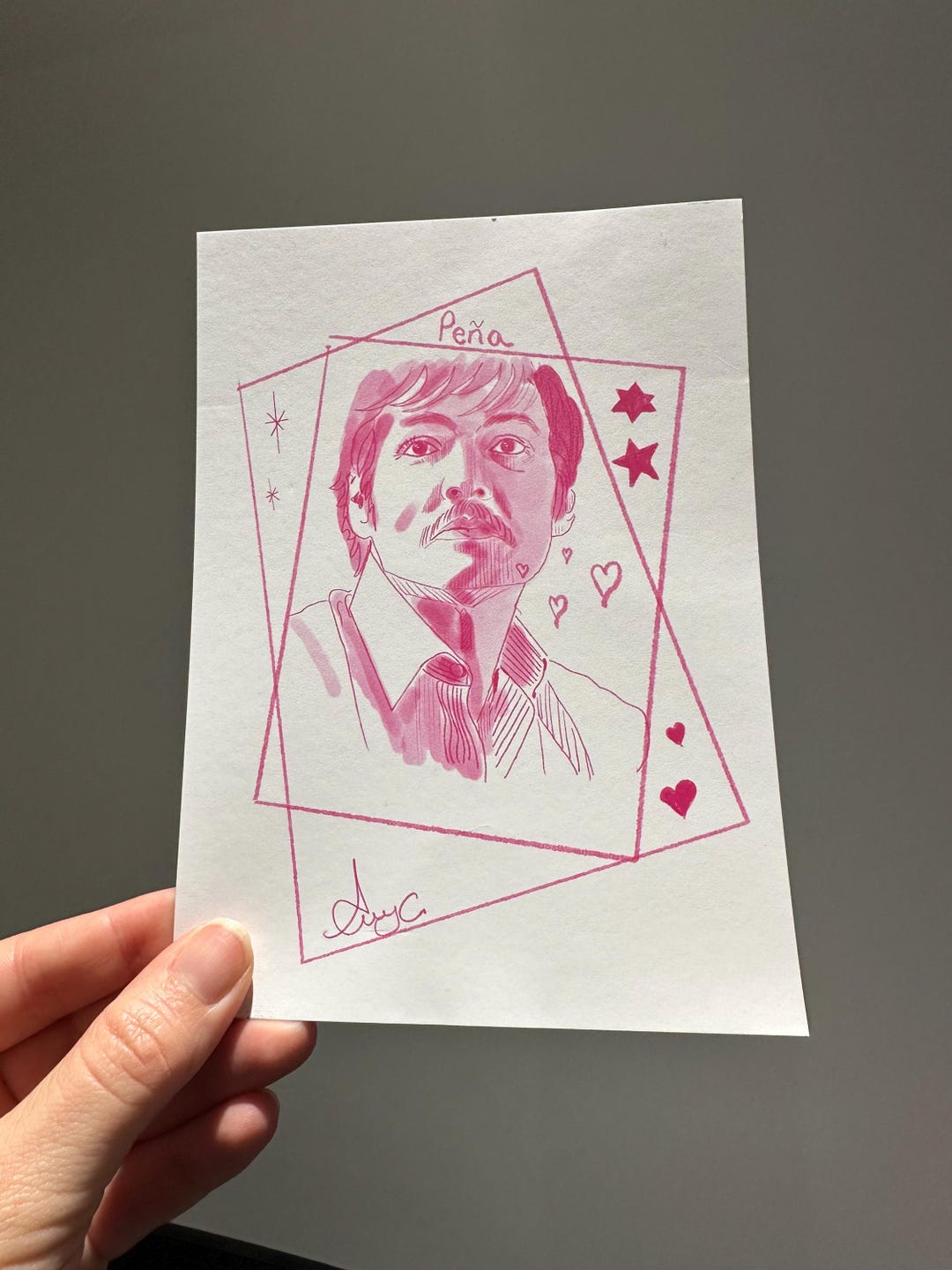 Pedro Pascal ~ Javi Peña Playing Card Design Style - Etsy