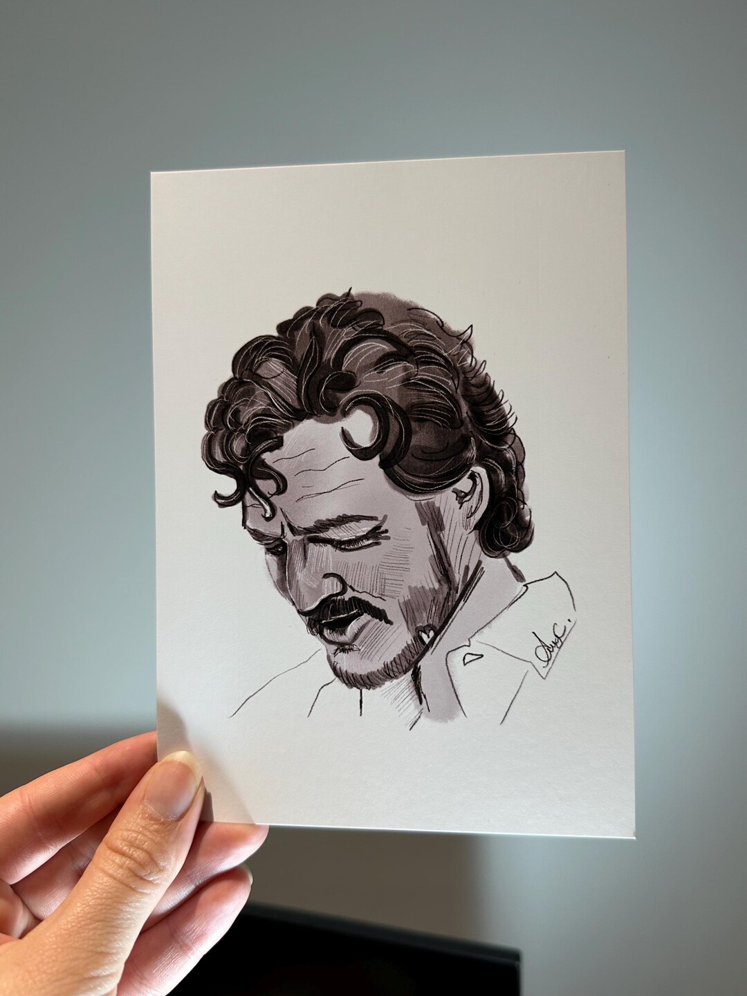 Pedro Pascal ~ the Curls - Etsy