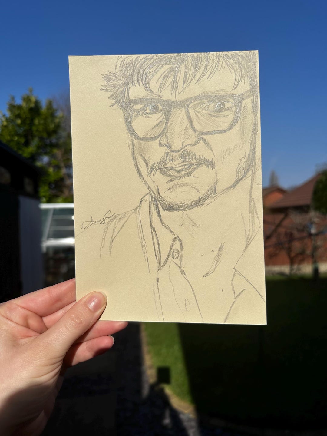 Pedro Pascal Pencil Sketch - Etsy